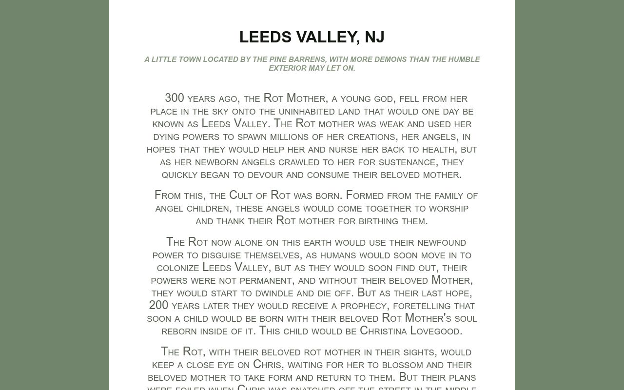 Leeds Valley lore
